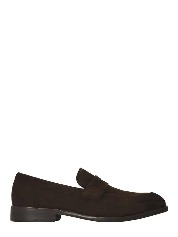 Hugo Boss Suede Loafers - Black