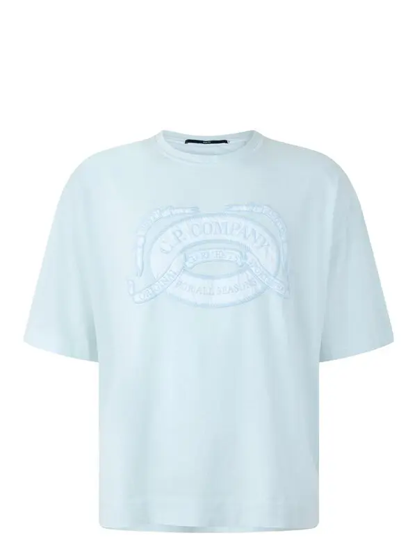 C.P. COMPANY Crewneck Shortsleeve Tshirt - Blue