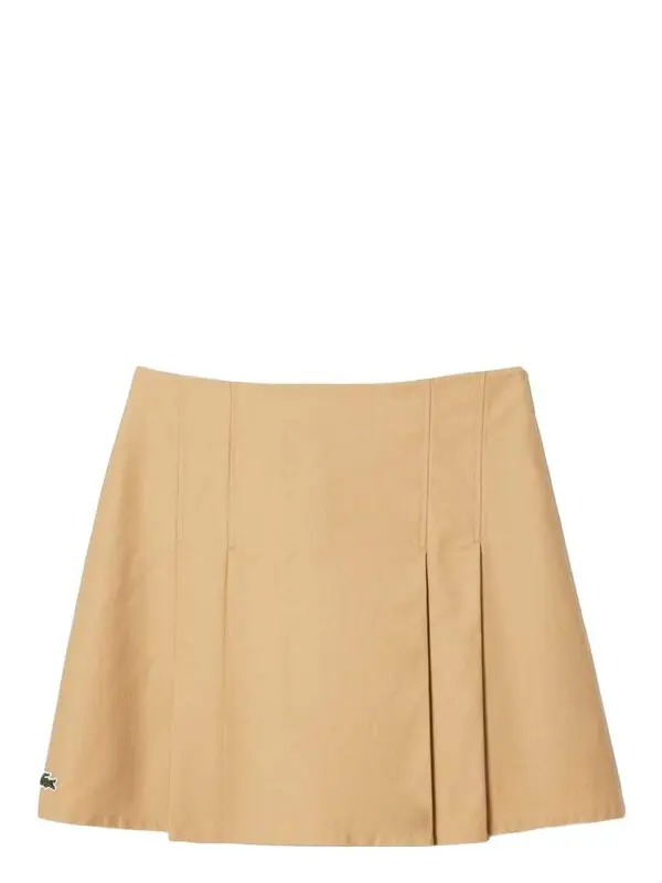 Lacoste Pleated Mini Skirt - Nude