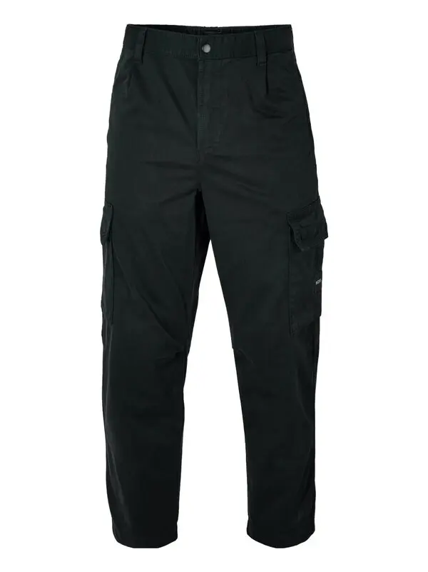 Hugo Boss Loose Fit Cargo Trousers - Black