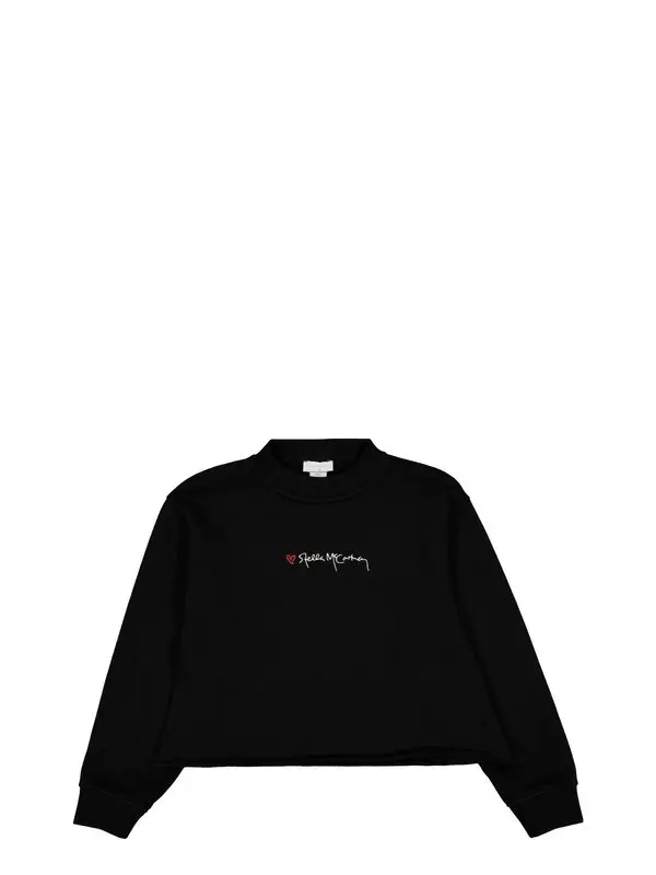 Stella McCartney Cropped Hoodie - Black