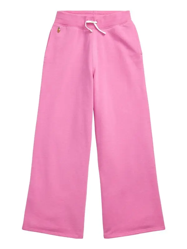 Polo Ralph Lauren Wide Leg Joggers With Embroidered Pony - Pink
