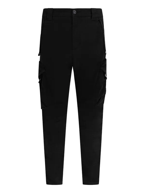 C.P. COMPANY Slim Cargo Trousers - Black