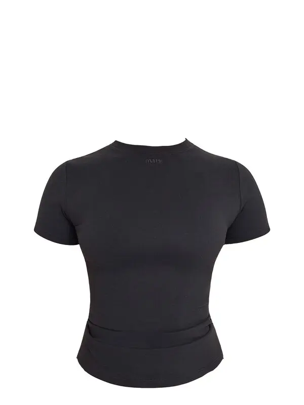 Hugo Boss Sculpt Short Sleeve Top - Black