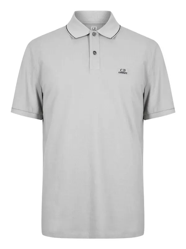 C.P. COMPANY Shortsleeve Polo Shirt - Gray