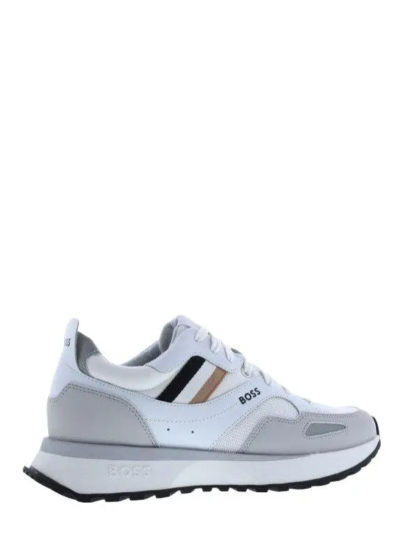 Hugo Boss Color Block Low Top Sneakers - White