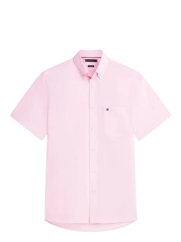 Tommy Hilfiger Short Sleeve Button-down Shirt - Pink