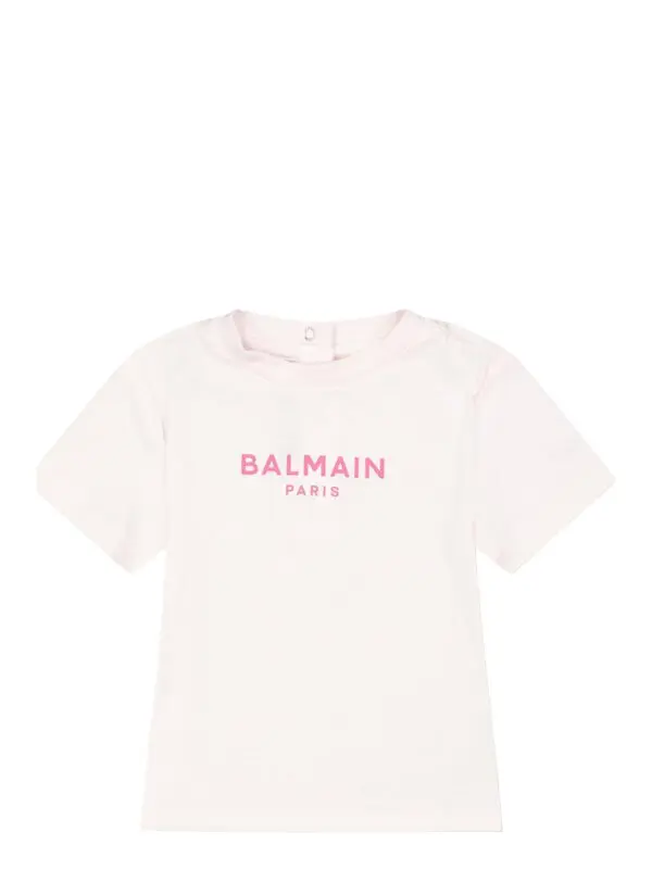 Balmain Crewneck Short Sleeve T-shirt - White