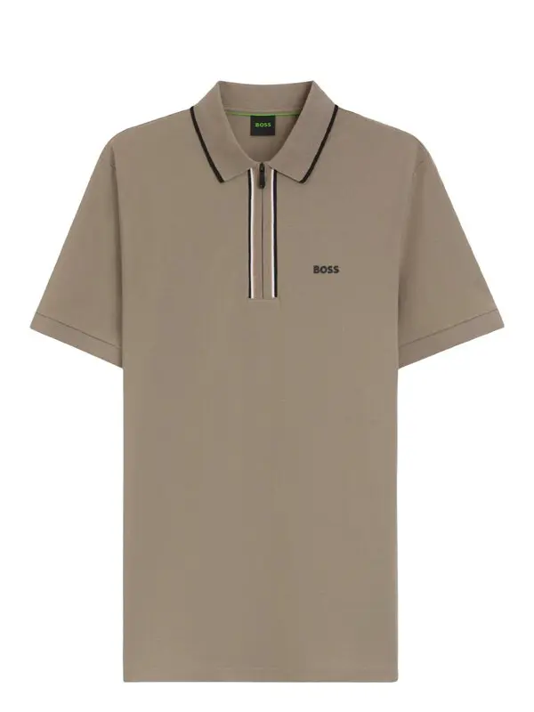 Hugo Boss Shortsleeve Polo Shirt - Gray
