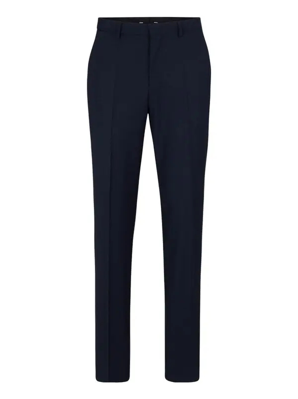 Hugo Boss Tailored Straight Leg Trousers - Blue
