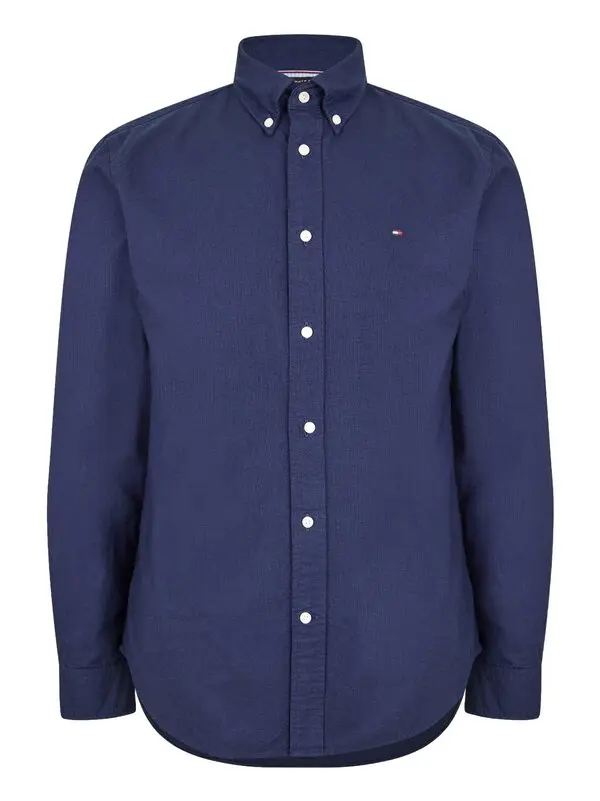 Tommy Hilfiger Long Sleeve Oxford Shirt - Blue