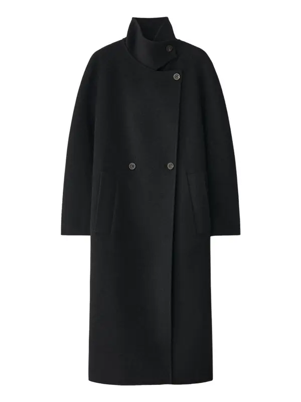 LISA YANG Double-breasted Coat - Black