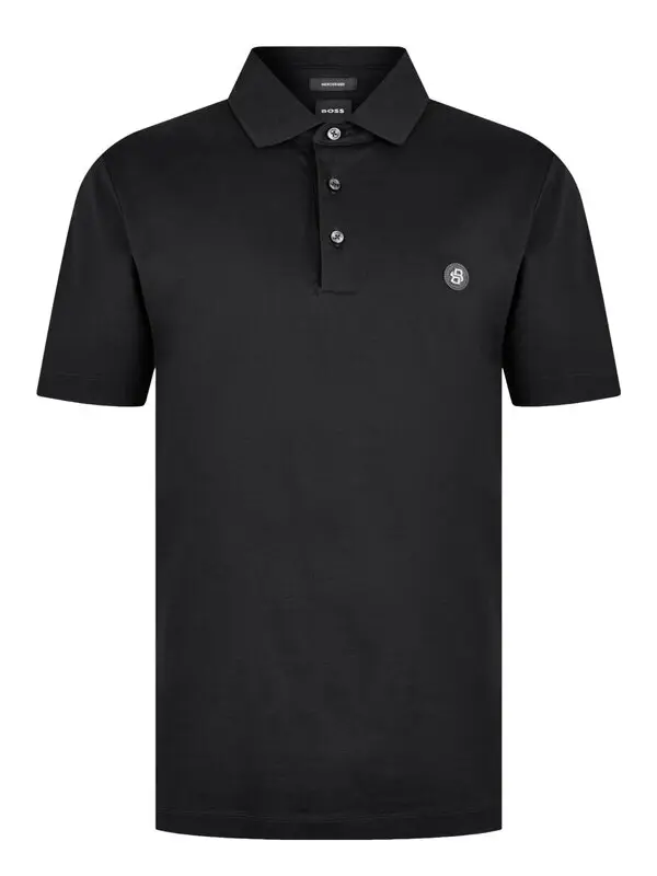Hugo Boss Minimalist Purecotton Polo Shirt - Black