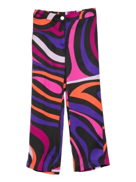 Emilio Pucci Printed Trousers - Black