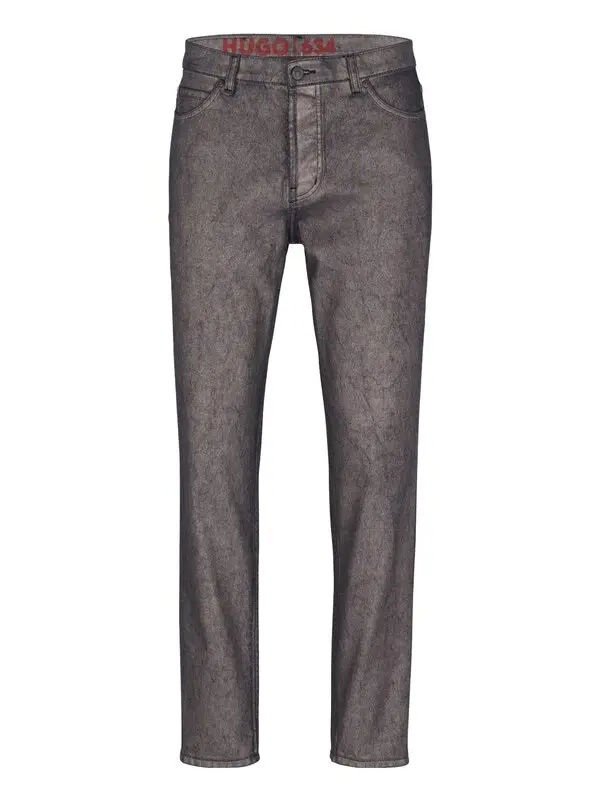 Hugo Boss Tapered Fit Slim Jeans - Black