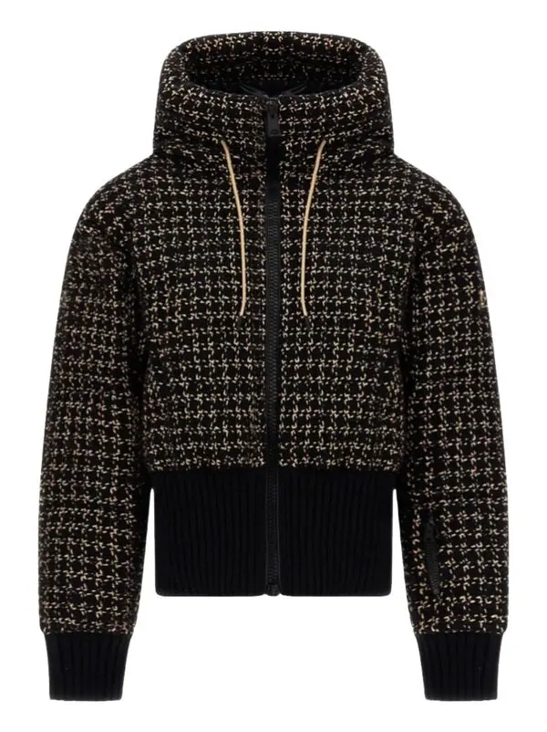 Herno Checked Down Jacket - Black