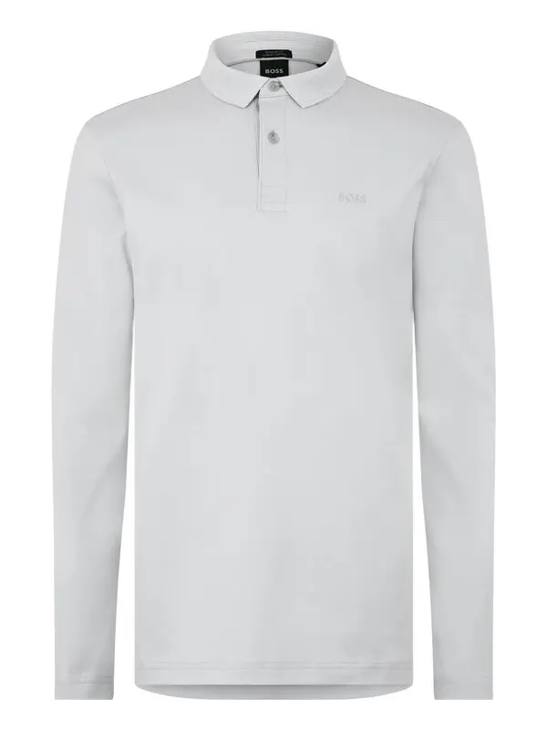 Hugo Boss Casual Longsleeve Polo - White