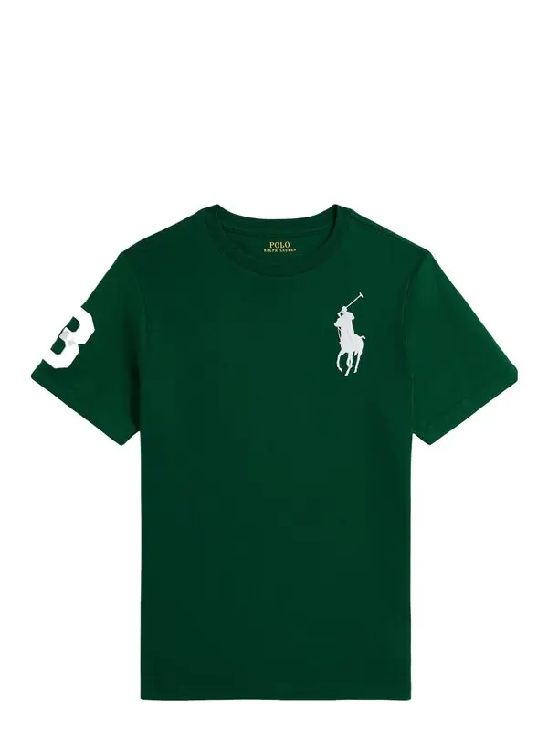 Polo Ralph Lauren Crewneck T-shirt With Embroidered Logo - Green