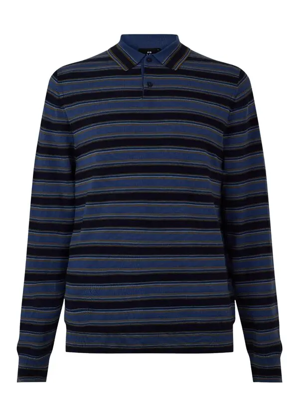 Paul Smith Knitted Polo Shirt - Black