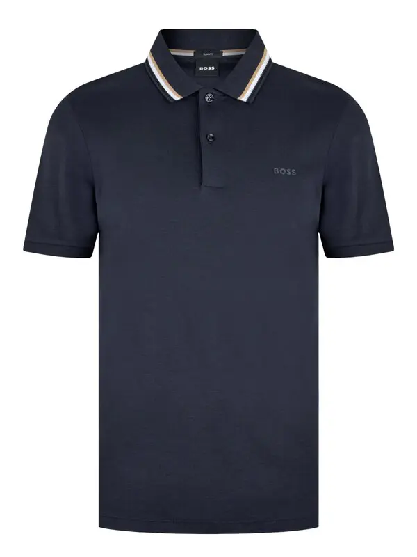 Hugo Boss Solid Color Polo Shirt - Black