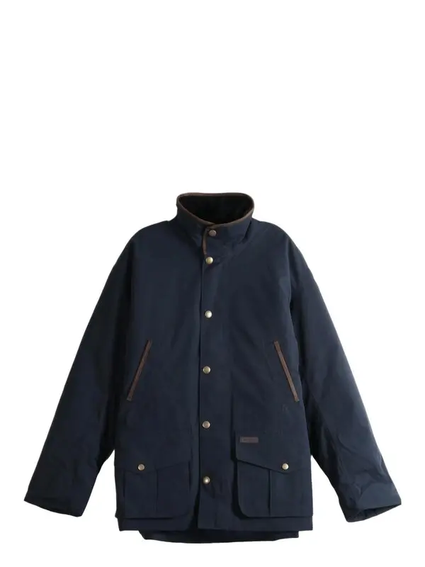 Barbour Trimdetail Stand Collar Field Jacket - Deep Navy Blue