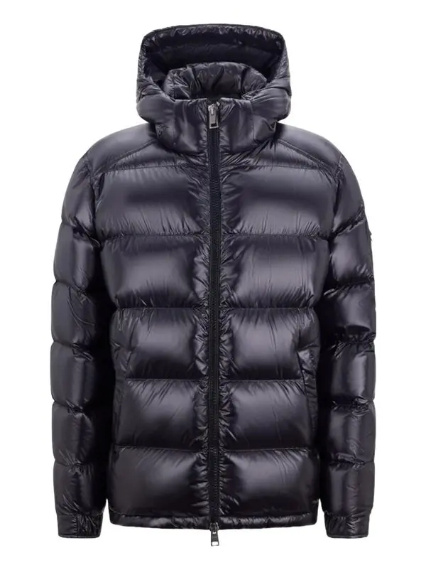 Herno Zip-up Hooded Padded Jacket - Black