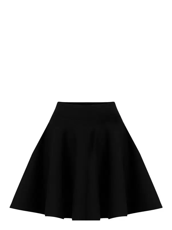AMI Paris Knitted Skater Skirt - Black