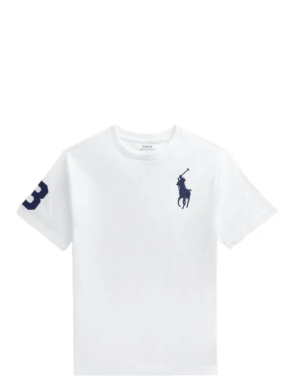 Polo Ralph Lauren Crewneck T-shirt With Embroidered Details - White