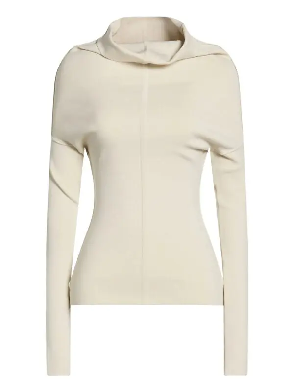 Rick Owens High-neck Knitted Sweater - White