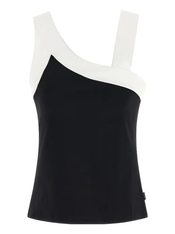 Goldbergh Sierra Asymmetrical Performance Tank Top - White/black