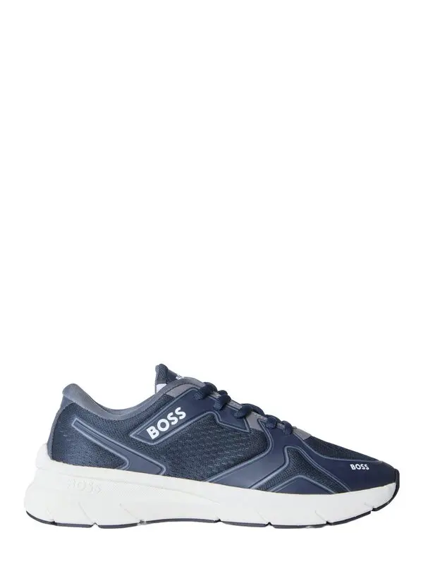 Hugo Boss Lace Up Low Top Sneakers - White