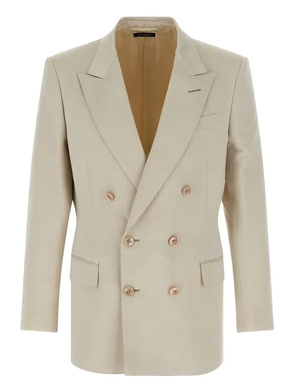 TOM FORD Double-breasted Blazer - Beige