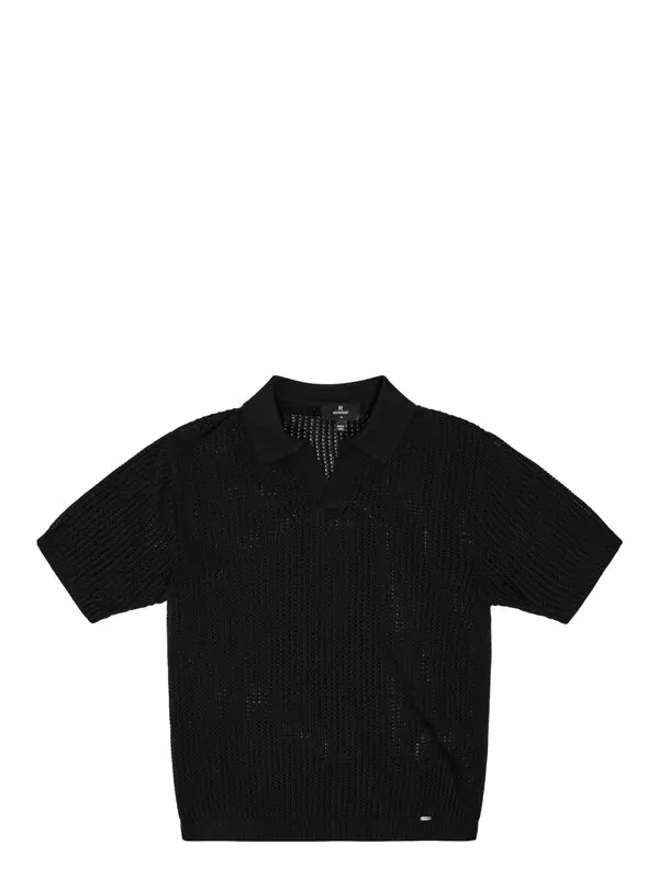 REPRESENT Shortsleeve Polo Tshirt - Black