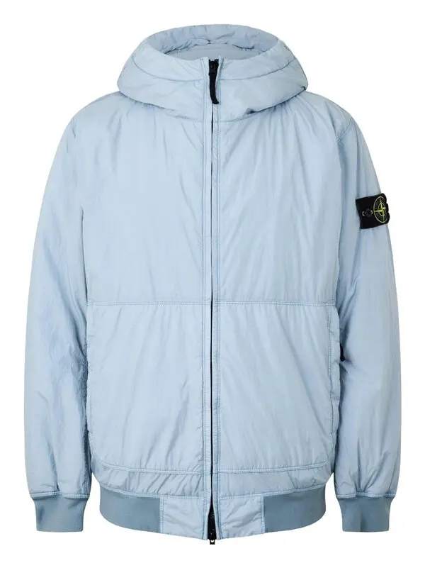 Stone Island Hooded Padded Jacket - Blue