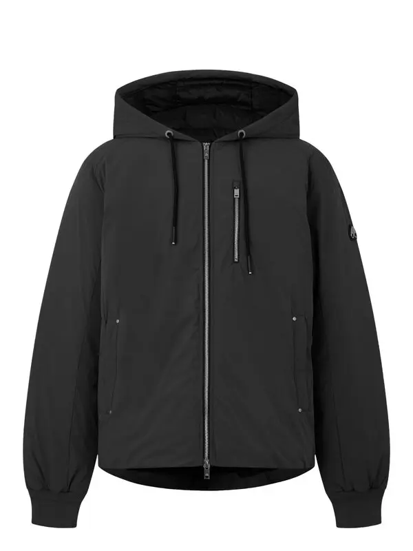 Moose Knuckles Lightweight Hooded Jacket - Black