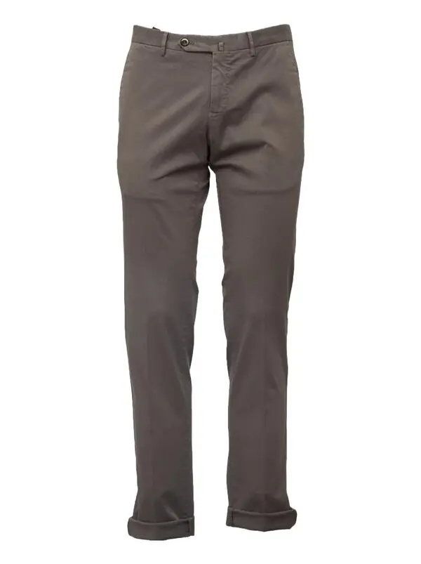 PT TORINO Casual Trousers With Belt Loops - Grey