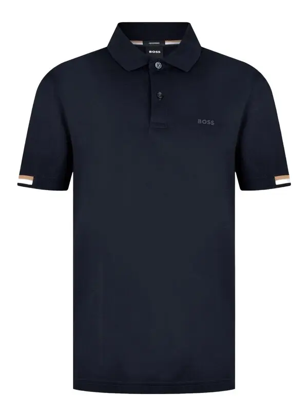 Hugo Boss Solid Color Polo Shirt - Blue