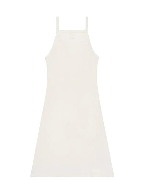 COURREGES Spongy Heritage Dress - White