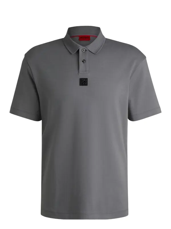 Hugo Boss Cotton Polo Shirt - Gray