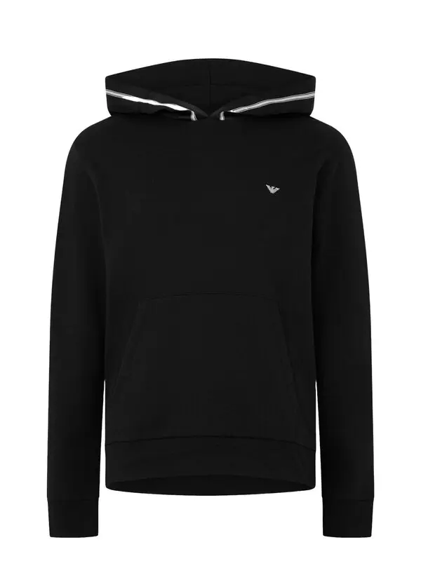 Emporio Armani Pullover Hooded Sweatshirt - Black