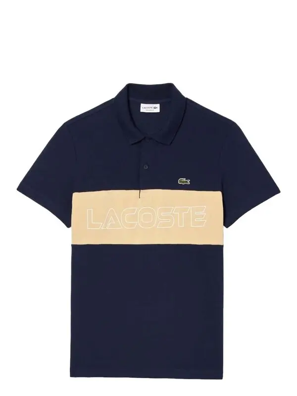 Lacoste Color-blocked Polo Shirt - Black