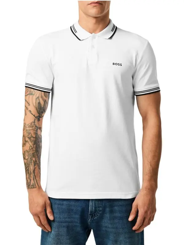 Hugo Boss Minimalist Stripedcuff Shirt - White