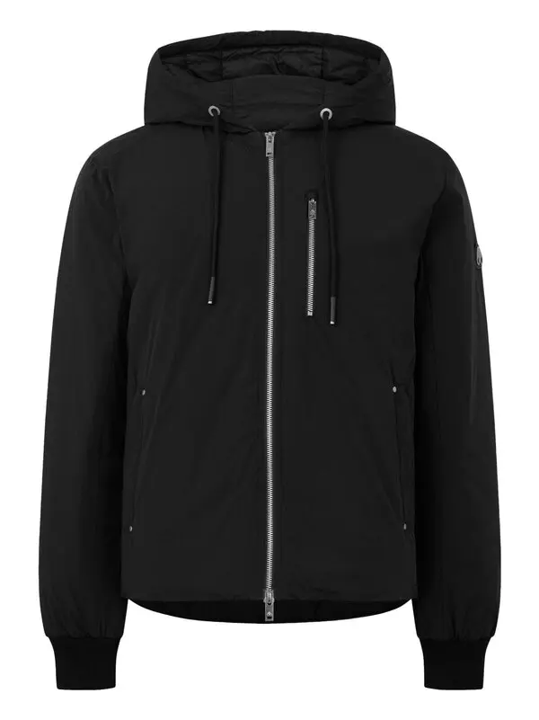 Moose Knuckles Lightweight Hooded Jacket - Black