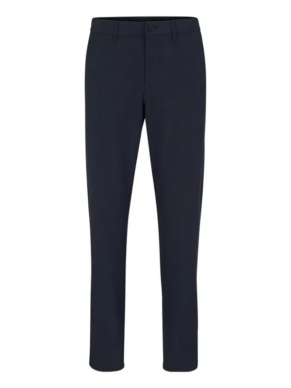 Hugo Boss Solid Color Slim Fit Trousers - Black