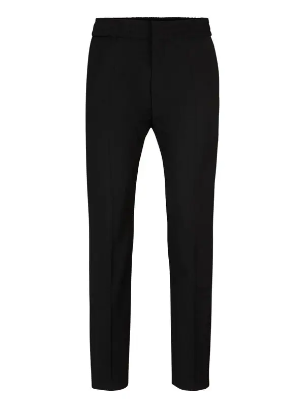 Hugo Boss Virgin Wool Blend Skinny Trousers - Black