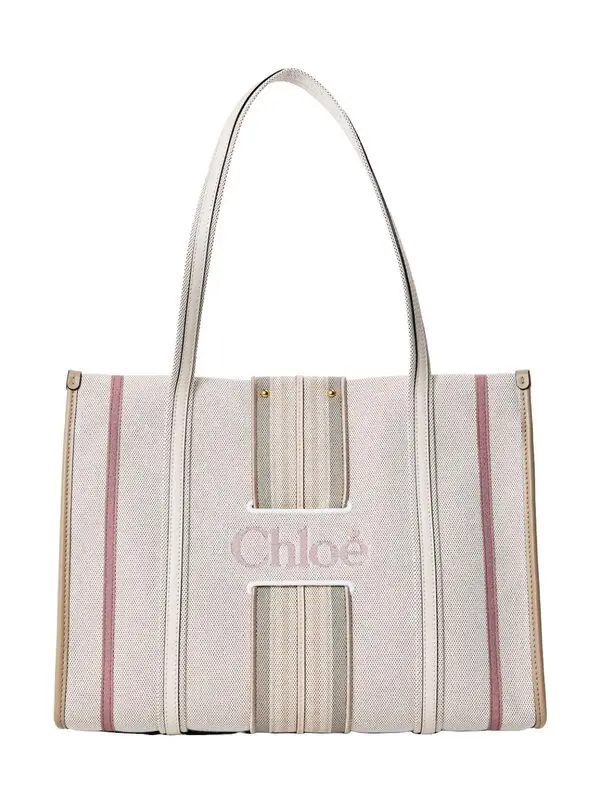 Chloé Canvas Tote Bag - Nude