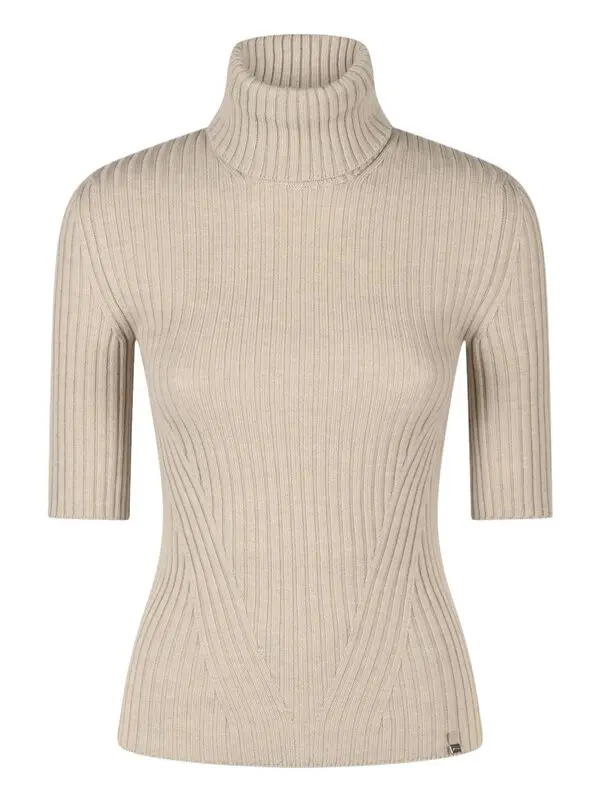 Herno Ribbed Turtleneck Knit Top - No