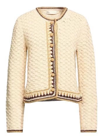 Tory Burch Knitted Cardigan - Nude