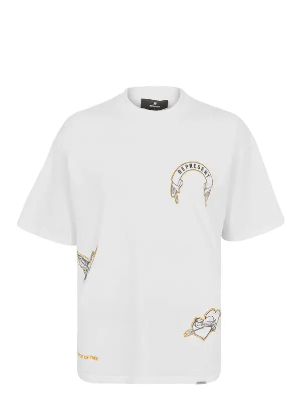 REPRESENT Crewneck Shortsleeve Tshirt - White
