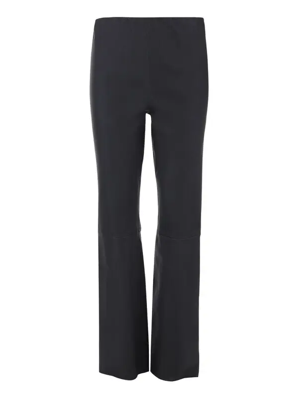 BY MALENE BIRGER Seamed Detail Flare Leg Trousers - Black